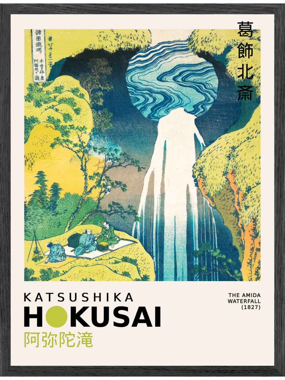 Katsushika Hokusai - The Amida Waterfall Poster – Posterel